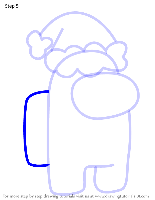 How to Draw Santa from Among Us (Among Us) Step by Step ...