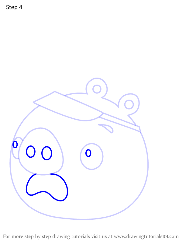 How to Draw Apple Vendor Pig from Angry Birds Pigs (Angry Birds Pigs ...
