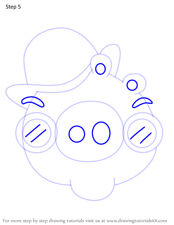 How to Draw Hektor Porko from Angry Birds Pigs (Angry Birds Pigs) Step ...