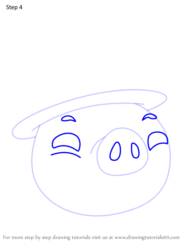 How to Draw Magic Pig from Angry Birds Pigs (Angry Birds Pigs) Step by ...