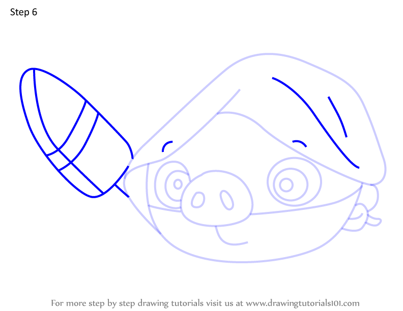 How to Draw Monty from Angry Birds Pigs (Angry Birds Pigs) Step by Step ...