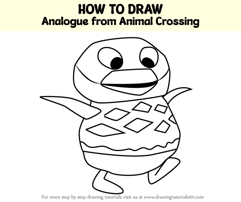 How to Draw Analogue from Animal Crossing (Animal Crossing) Step by ...