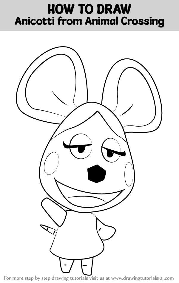 How to Draw Anicotti from Animal Crossing (Animal Crossing) Step by ...