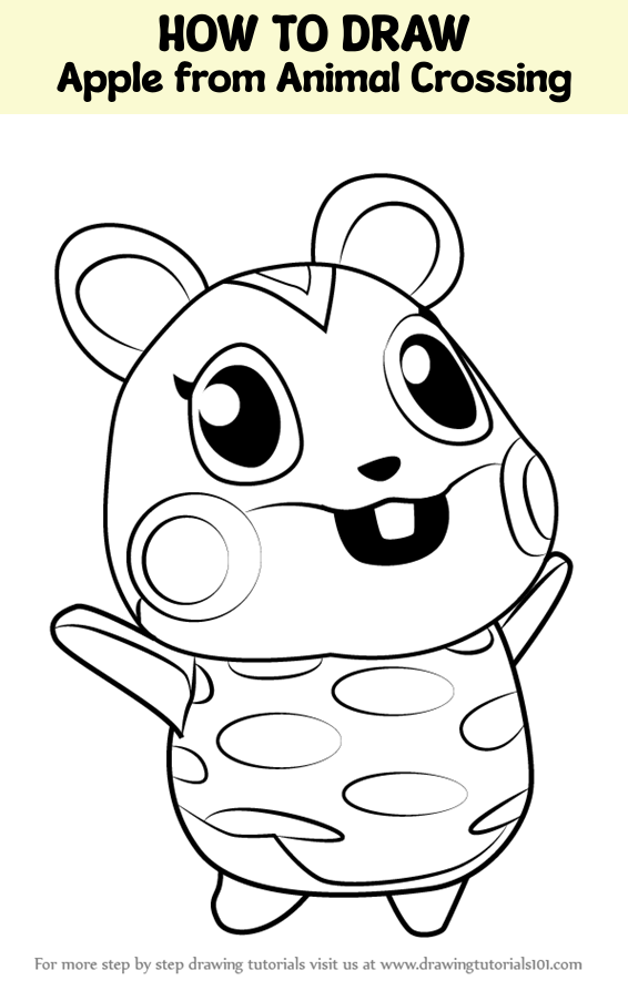 How to Draw Apple from Animal Crossing (Animal Crossing) Step by Step ...
