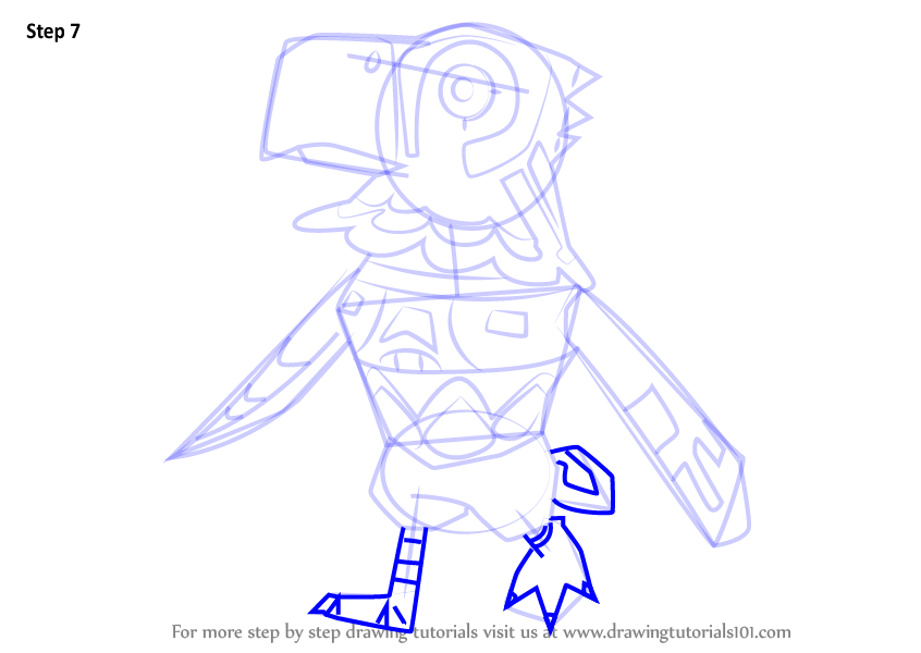 How to Draw Avery from Animal Crossing (Animal Crossing) Step by Step ...