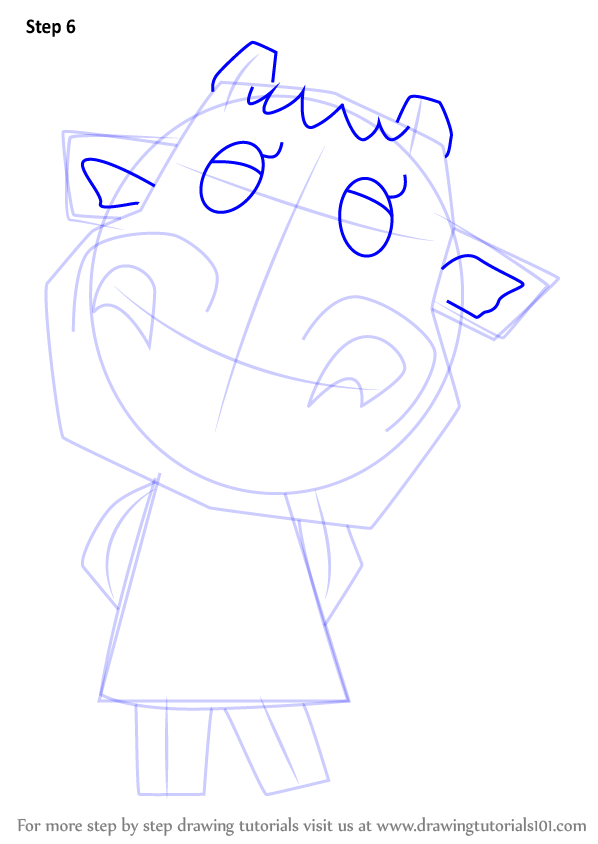 How to Draw Bessie from Animal Crossing (Animal Crossing) Step by Step ...