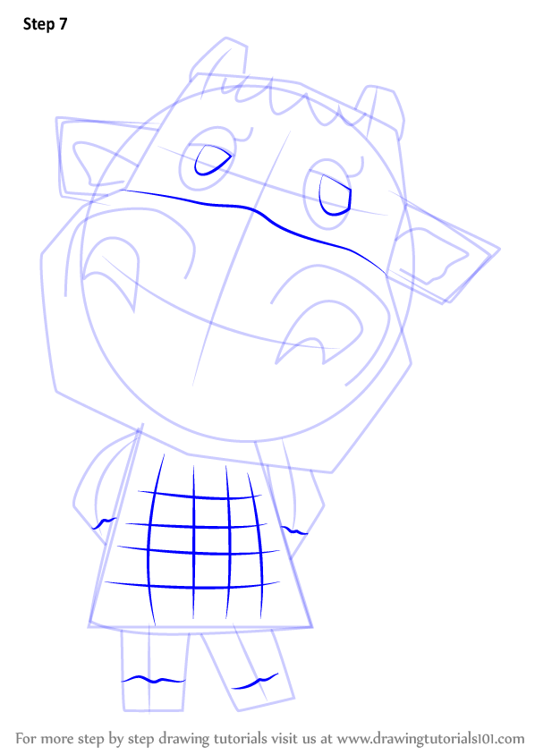 How to Draw Bessie from Animal Crossing (Animal Crossing) Step by Step ...