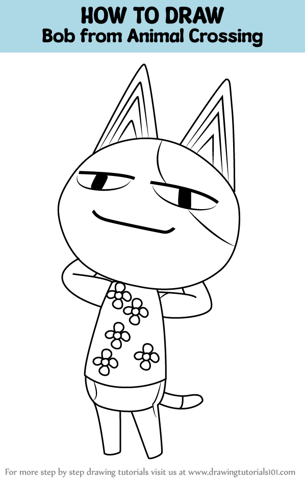How to Draw Bob from Animal Crossing (Animal Crossing) Step by Step ...