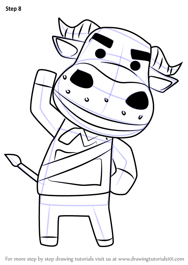 How to Draw Coach from Animal Crossing (Animal Crossing) Step by Step ...