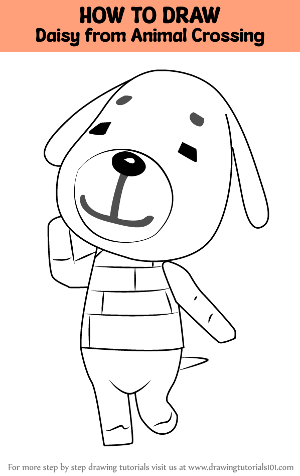 How to Draw Daisy from Animal Crossing (Animal Crossing) Step by Step ...