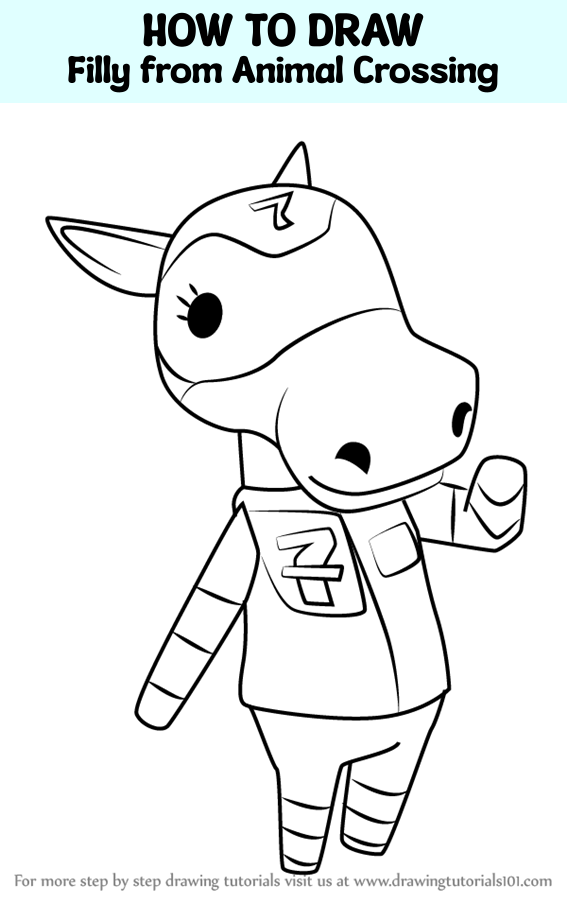 How to Draw Filly from Animal Crossing (Animal Crossing) Step by Step ...