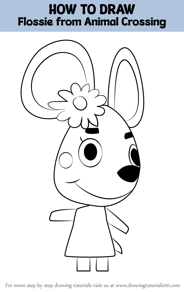 How to Draw Flossie from Animal Crossing (Animal Crossing) Step by Step ...