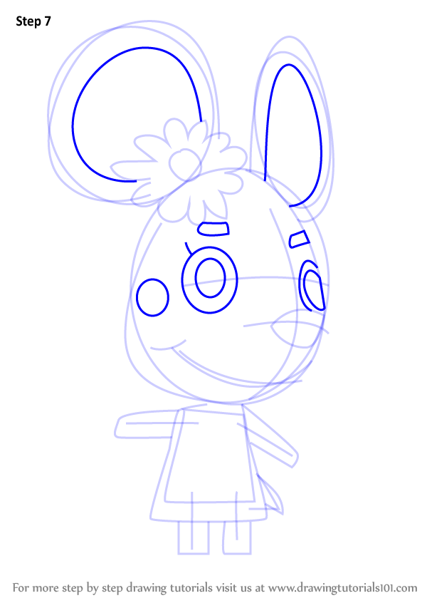 How to Draw Flossie from Animal Crossing (Animal Crossing) Step by Step ...