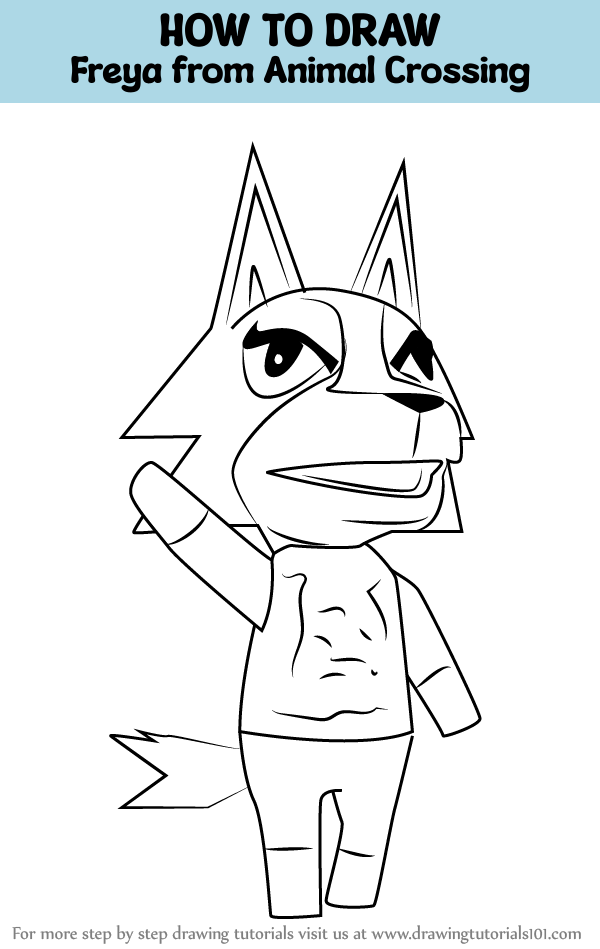 How to Draw Freya from Animal Crossing (Animal Crossing) Step by Step ...