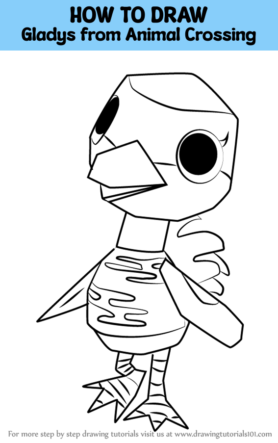 How to Draw Gladys from Animal Crossing (Animal Crossing) Step by Step ...