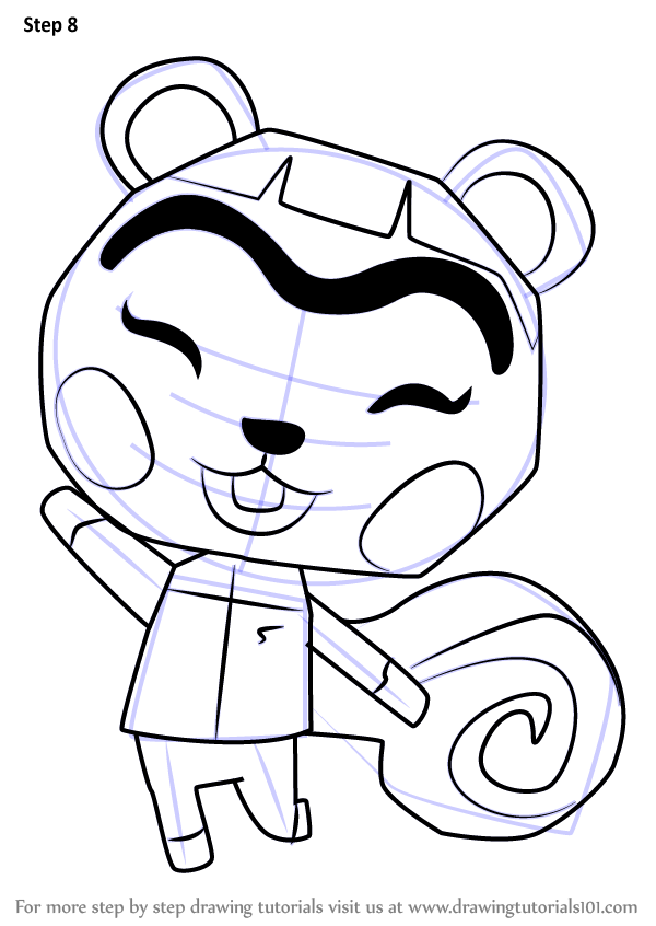 How to Draw Hazel from Animal Crossing (Animal Crossing) Step by Step ...