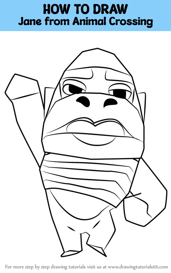 How to Draw Jane from Animal Crossing (Animal Crossing) Step by Step ...