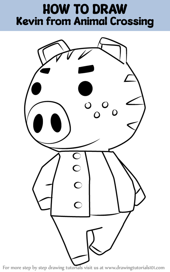 How to Draw Kevin from Animal Crossing (Animal Crossing) Step by Step ...