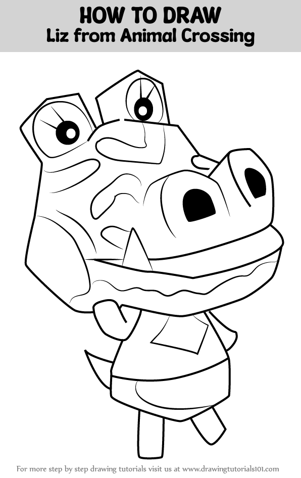 How to Draw Liz from Animal Crossing (Animal Crossing) Step by Step ...