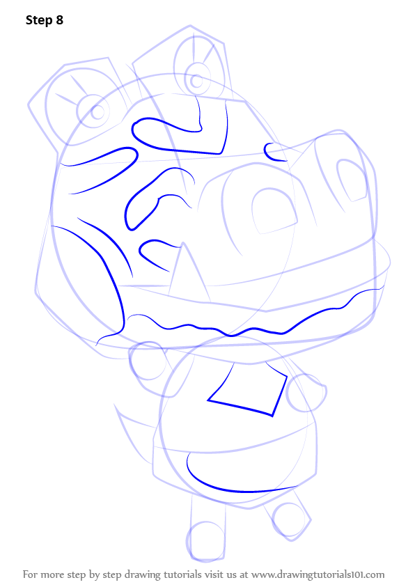 How to Draw Liz from Animal Crossing (Animal Crossing) Step by Step ...