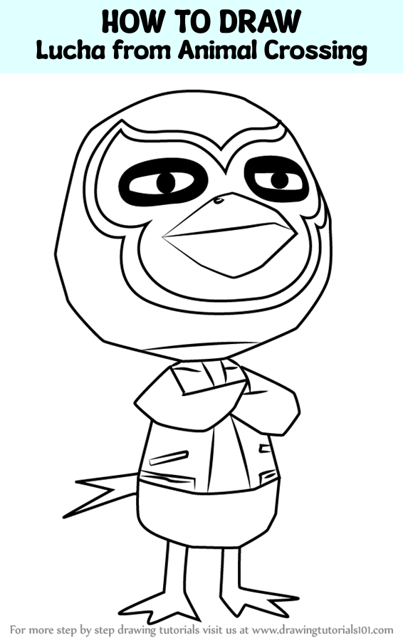 How to Draw Lucha from Animal Crossing (Animal Crossing) Step by Step ...