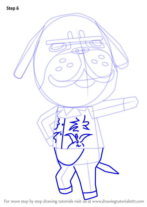 How to Draw Mac from Animal Crossing (Animal Crossing) Step by Step ...