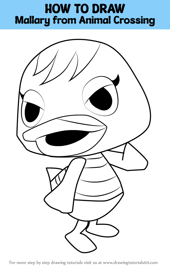 How to Draw Mallary from Animal Crossing (Animal Crossing) Step by Step ...