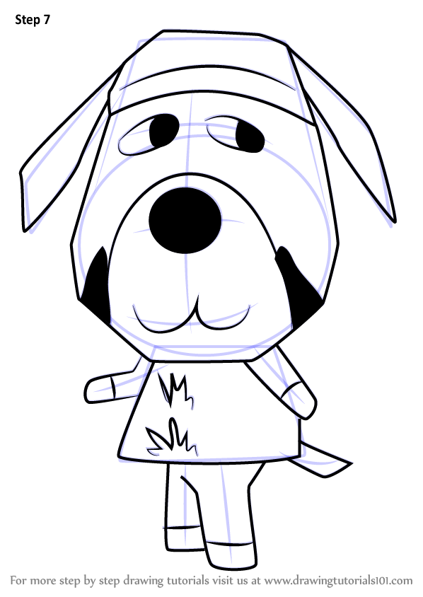 How to Draw Masa from Animal Crossing (Animal Crossing) Step by Step ...