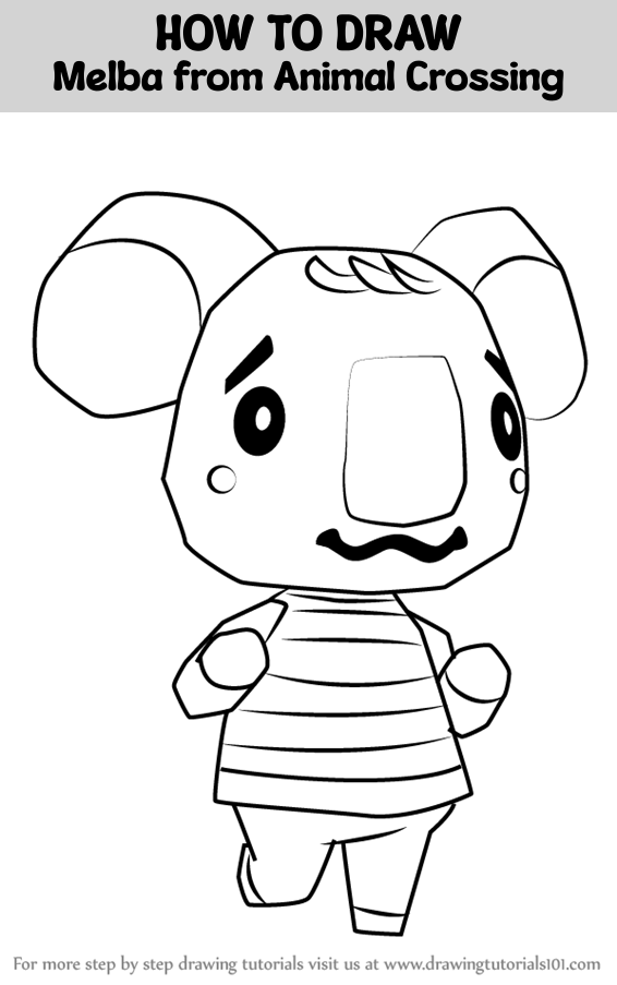 How to Draw Melba from Animal Crossing (Animal Crossing) Step by Step ...