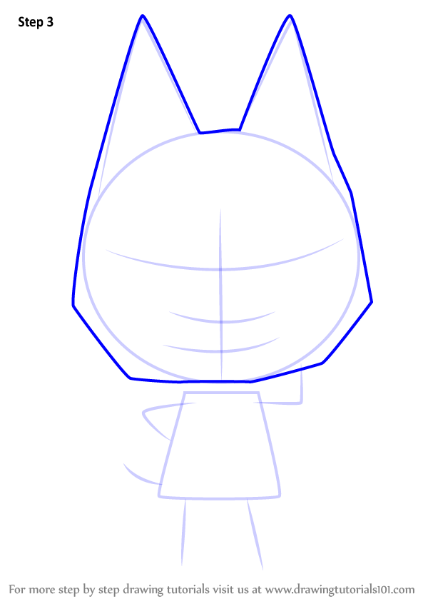 How to Draw Meow from Animal Crossing (Animal Crossing) Step by Step ...