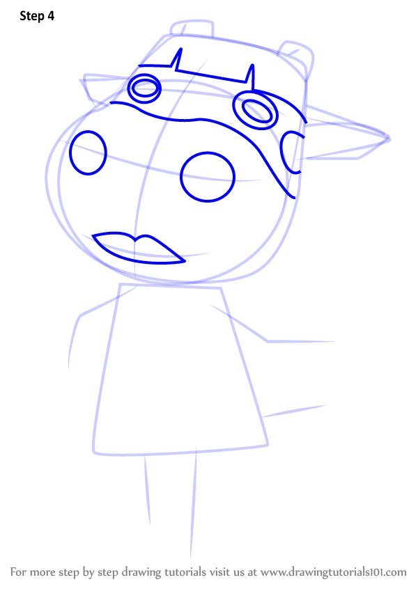 How to Draw Naomi from Animal Crossing (Animal Crossing) Step by Step ...