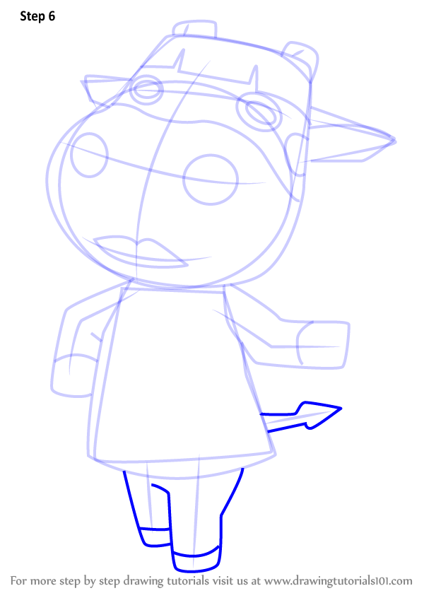 How to Draw Naomi from Animal Crossing (Animal Crossing) Step by Step ...