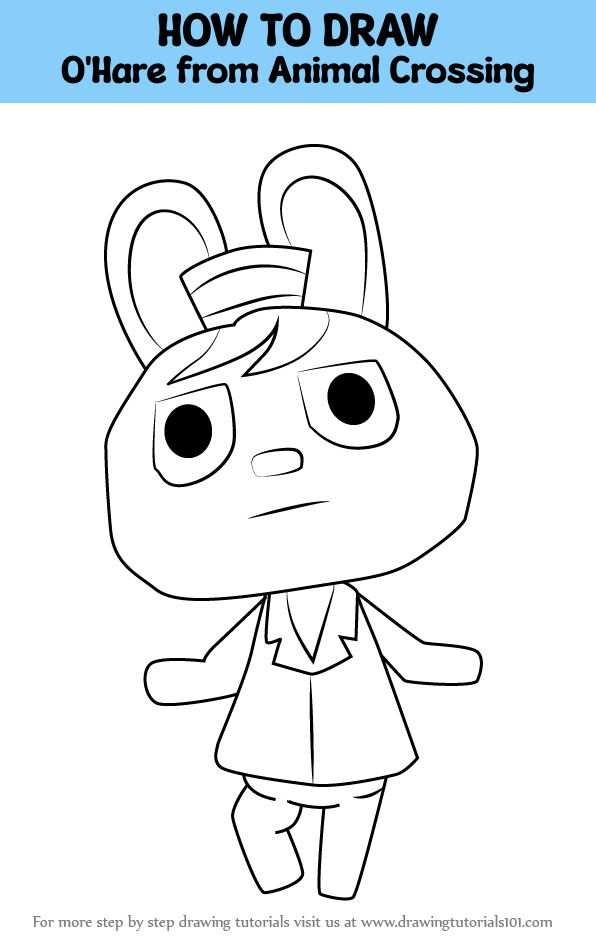 How to Draw O'Hare from Animal Crossing (Animal Crossing) Step by Step ...