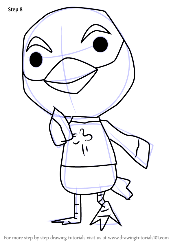 How to Draw Peck from Animal Crossing (Animal Crossing) Step by Step ...