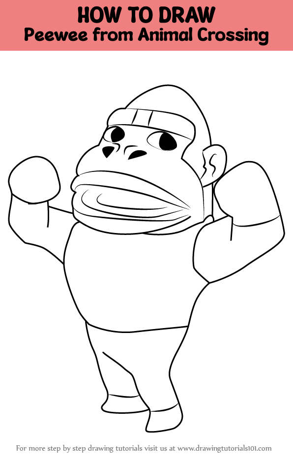 How to Draw Peewee from Animal Crossing (Animal Crossing) Step by Step ...