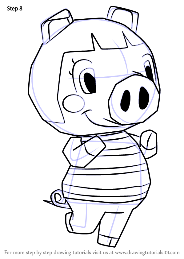 How to Draw Peggy from Animal Crossing (Animal Crossing) Step by Step ...