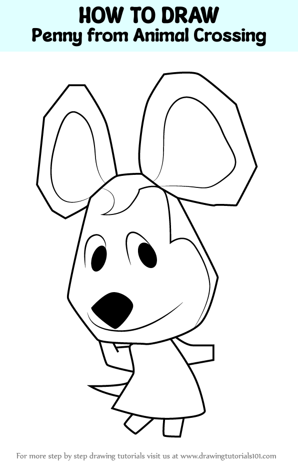 How to Draw Penny from Animal Crossing (Animal Crossing) Step by Step ...