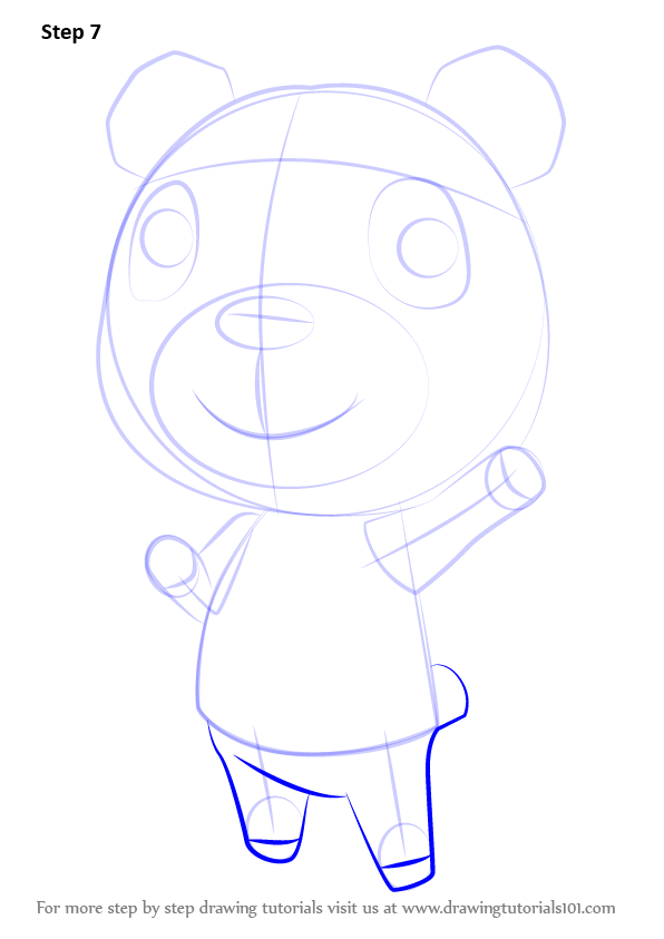 How to Draw Poncho from Animal Crossing (Animal Crossing) Step by Step ...