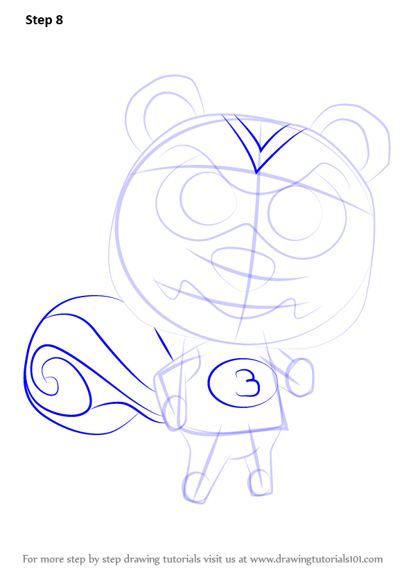 How to Draw Ricky from Animal Crossing (Animal Crossing) Step by Step ...