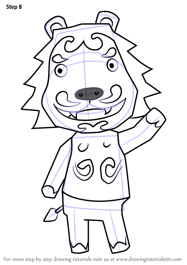How to Draw Rory from Animal Crossing (Animal Crossing) Step by Step ...