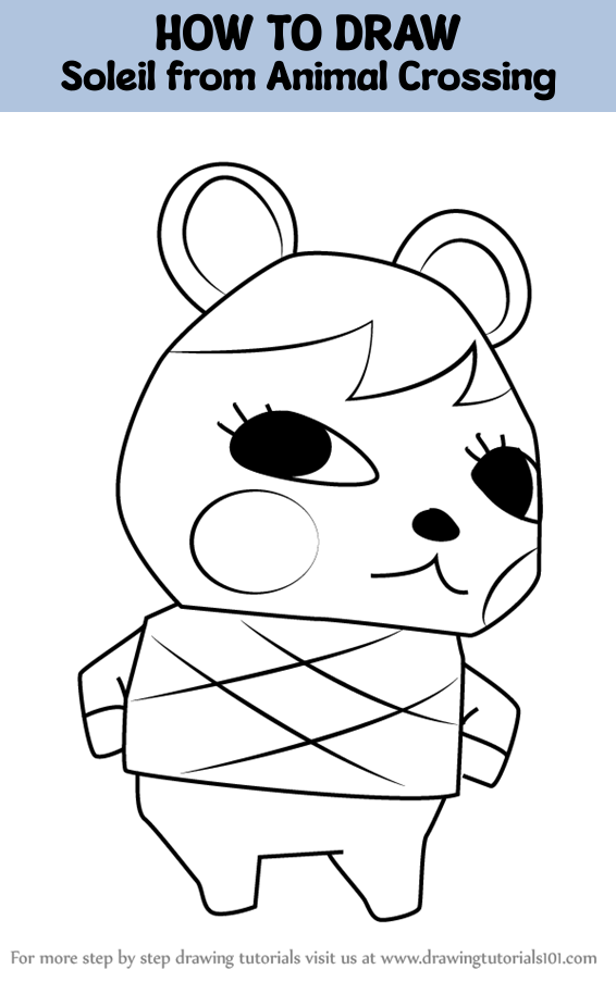 How to Draw Soleil from Animal Crossing (Animal Crossing) Step by Step ...