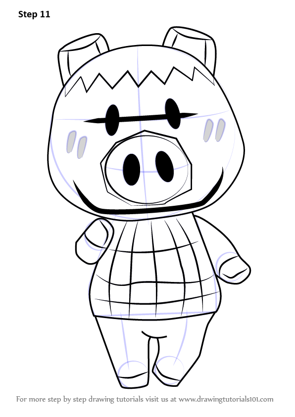 How to Draw Spork from Animal Crossing (Animal Crossing) Step by Step | DrawingTutorials101.com