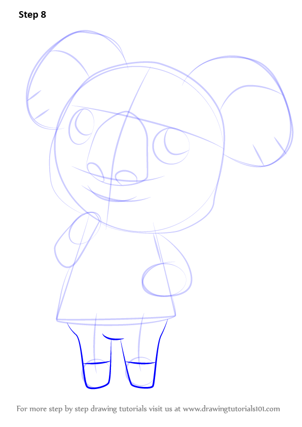 How to Draw Sydney from Animal Crossing (Animal Crossing) Step by Step ...