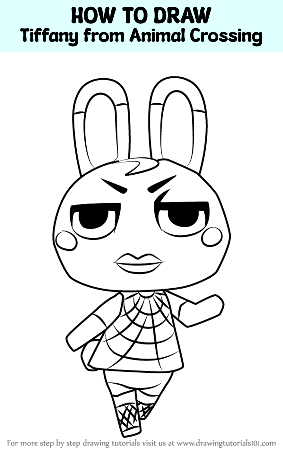 How to Draw Tiffany from Animal Crossing (Animal Crossing) Step by Step ...