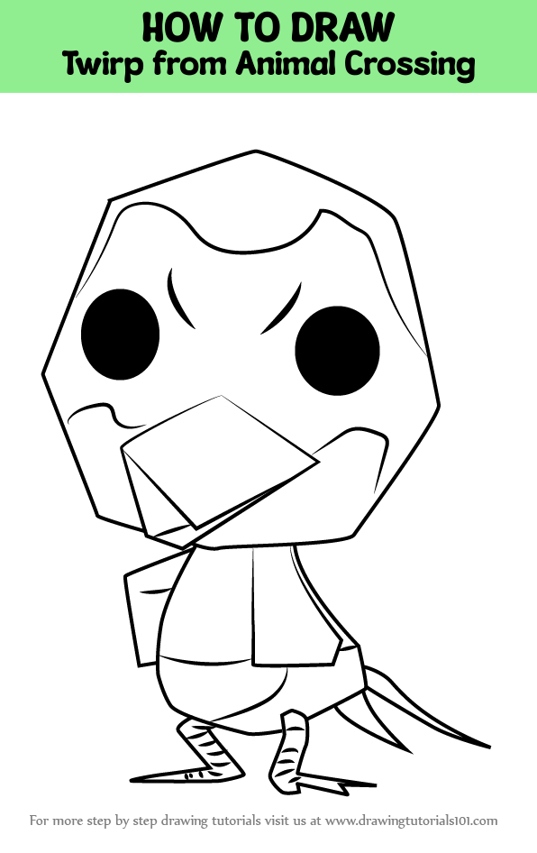 How to Draw Twirp from Animal Crossing (Animal Crossing) Step by Step ...
