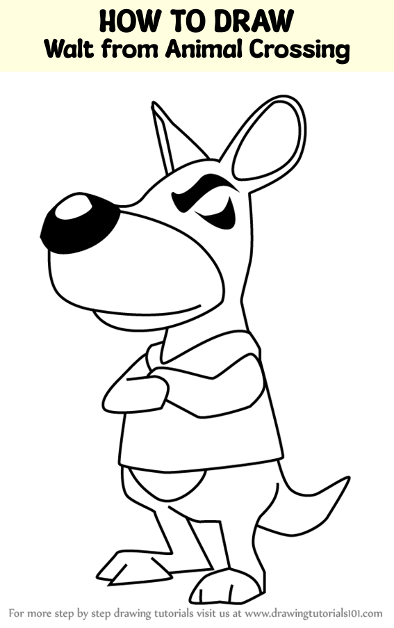 How to Draw Walt from Animal Crossing (Animal Crossing) Step by Step ...