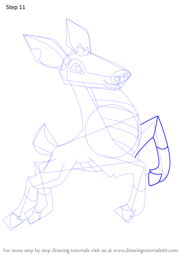 How to Draw Jamaaliday Deer from Animal Jam (Animal Jam) Step by Step ...