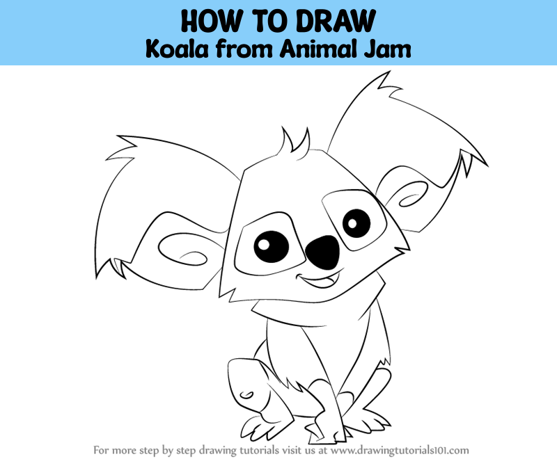 How to Draw Koala from Animal Jam (Animal Jam) Step by Step ...