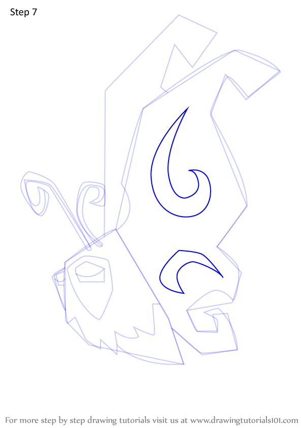 How to Draw Pet Butterfly from Animal Jam (Animal Jam) Step by Step ...