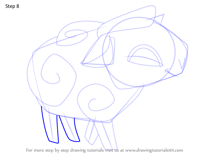 How to Draw Sheep from Animal Jam (Animal Jam) Step by Step ...